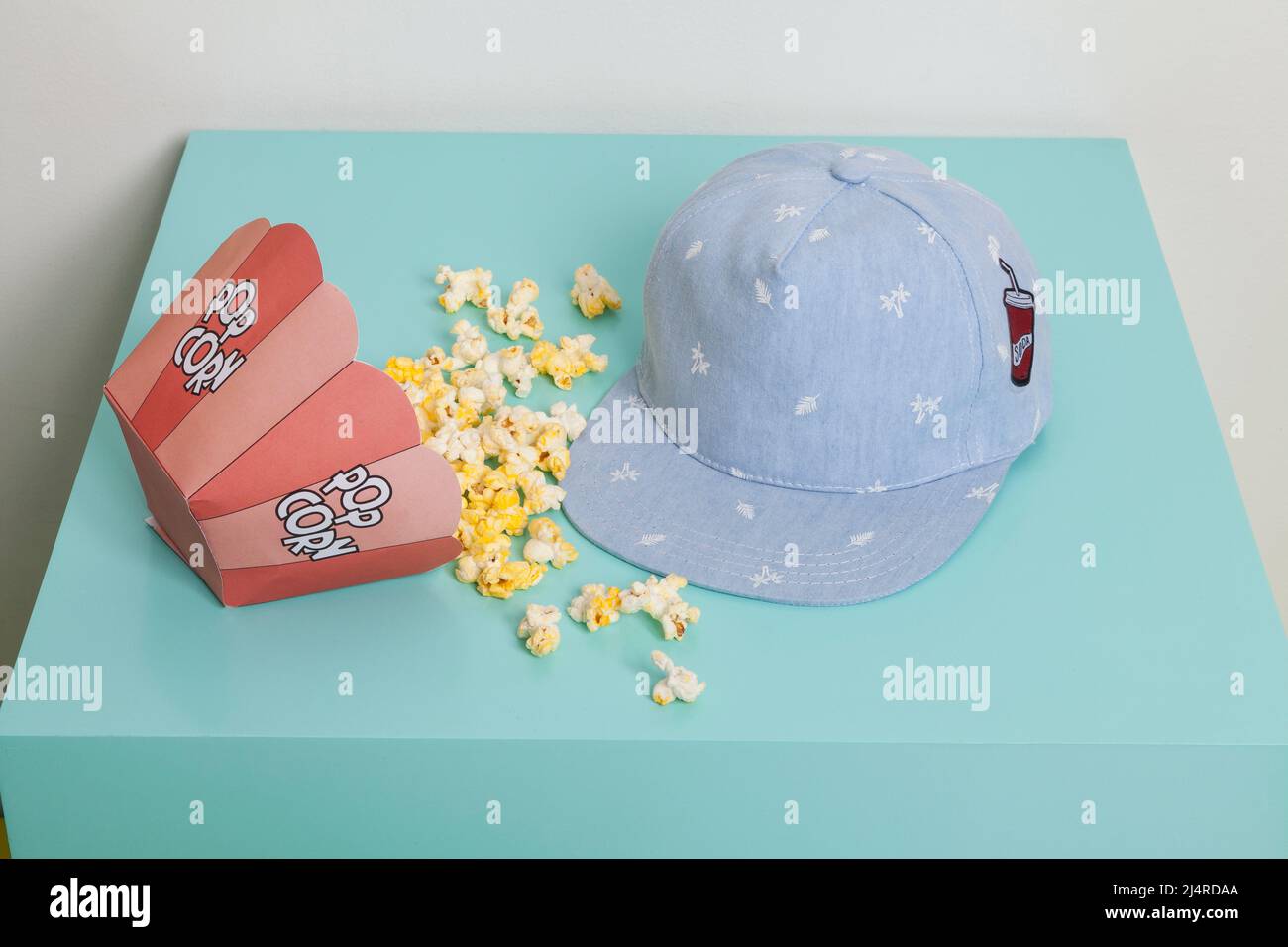 Fashion for Kids - Beautiful blue cap with print Stock Photo - Alamy
