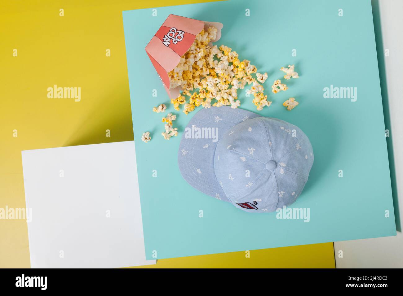 Fashion for Kids - Beautiful blue cap with print Stock Photo - Alamy