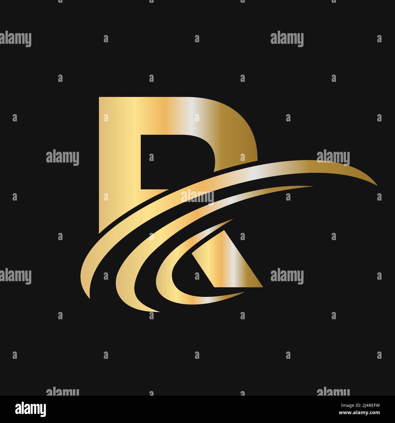 Letter r ornament logo Stock Vector Images - Alamy