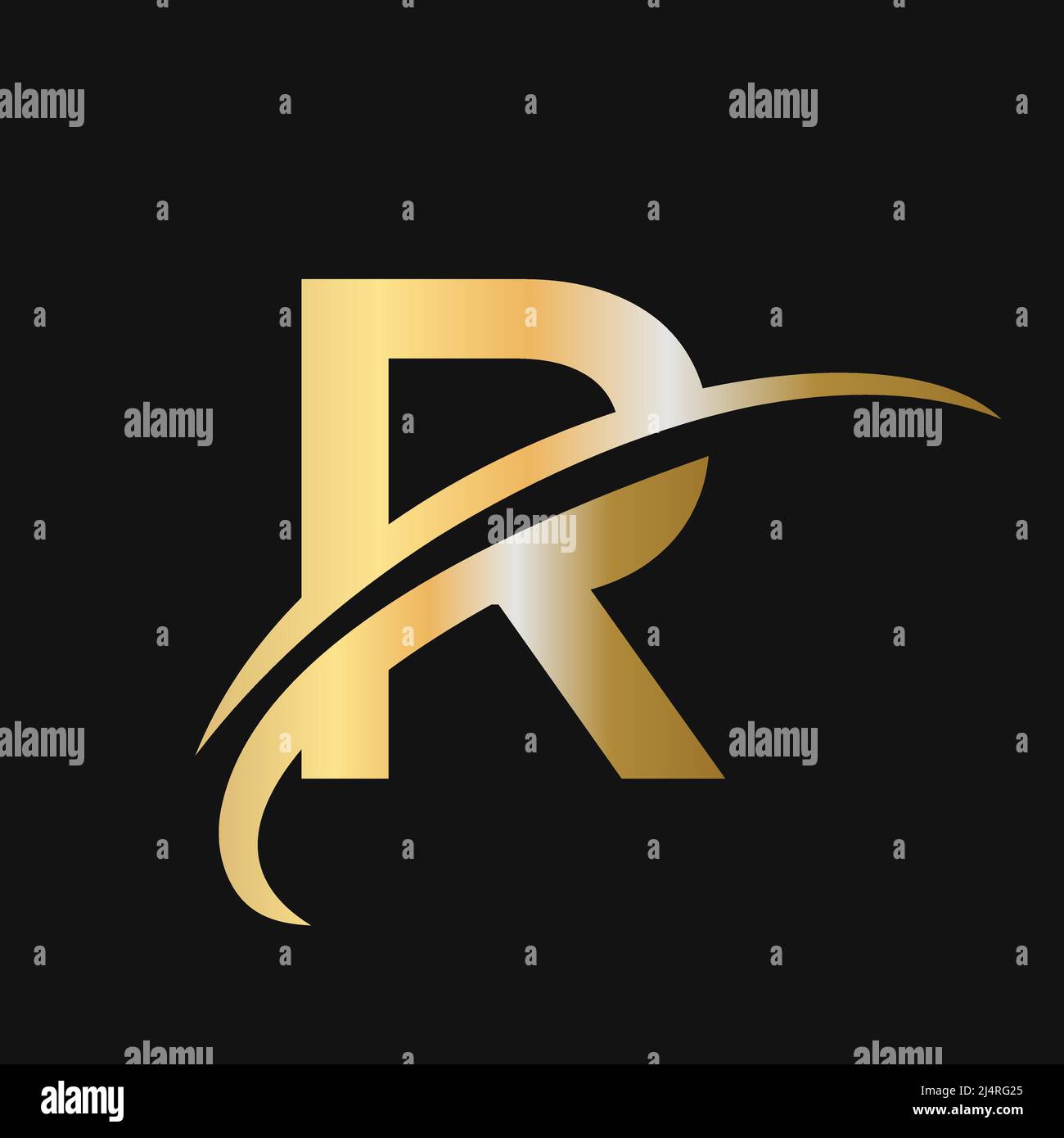 Letter r ornament logo hi-res stock photography and images - Alamy