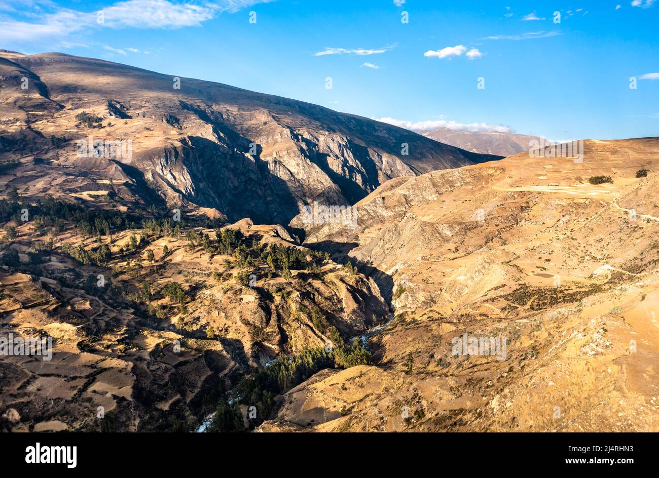 Dramatic view of the Andes Mountains in Peru Stock Photo - Alamy