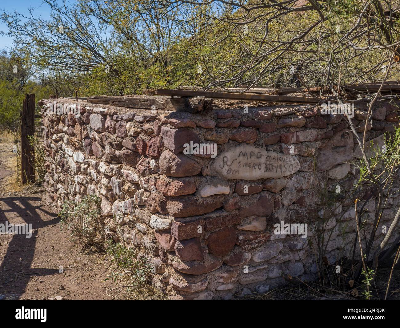 Holding tank for abandoned well, Alamo Canyon, Organ Pipe Cactus ...
