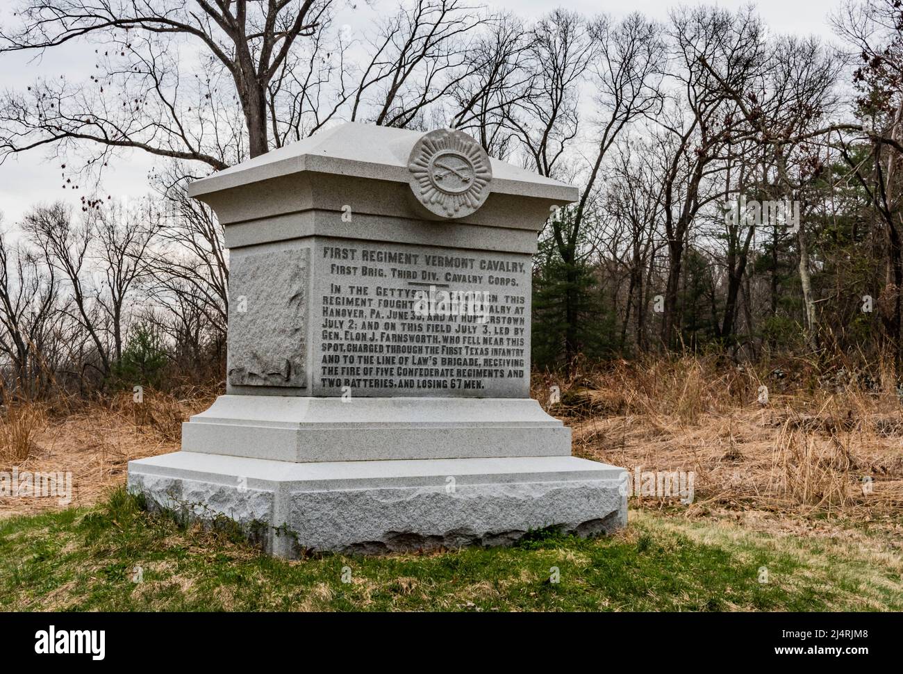 1st Regiment Vermont Cavalry Monument, Gettysburg National Military ...