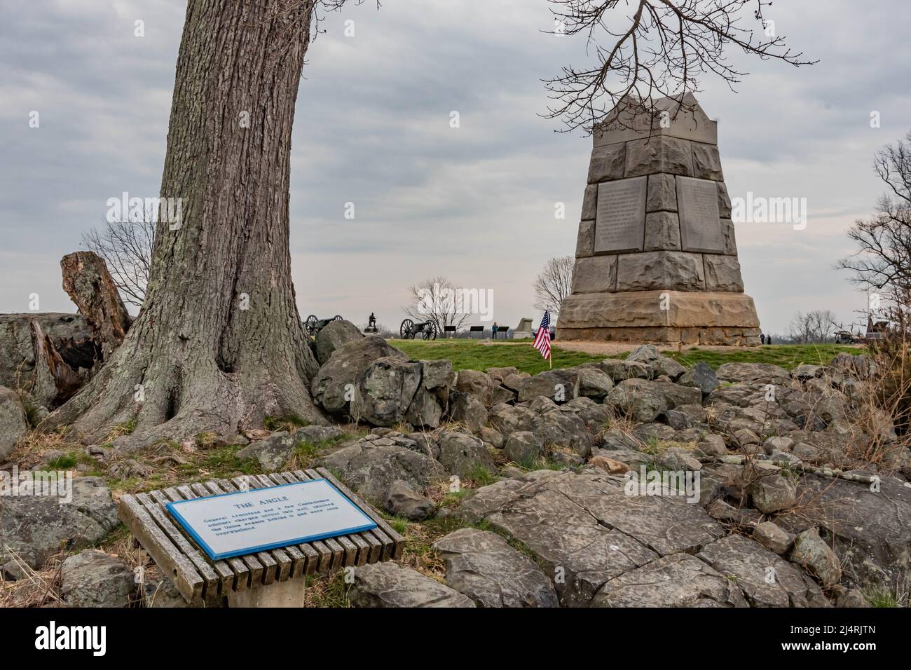 A Rainy Spring Day at the Angle, Gettysburg National Military Park ...