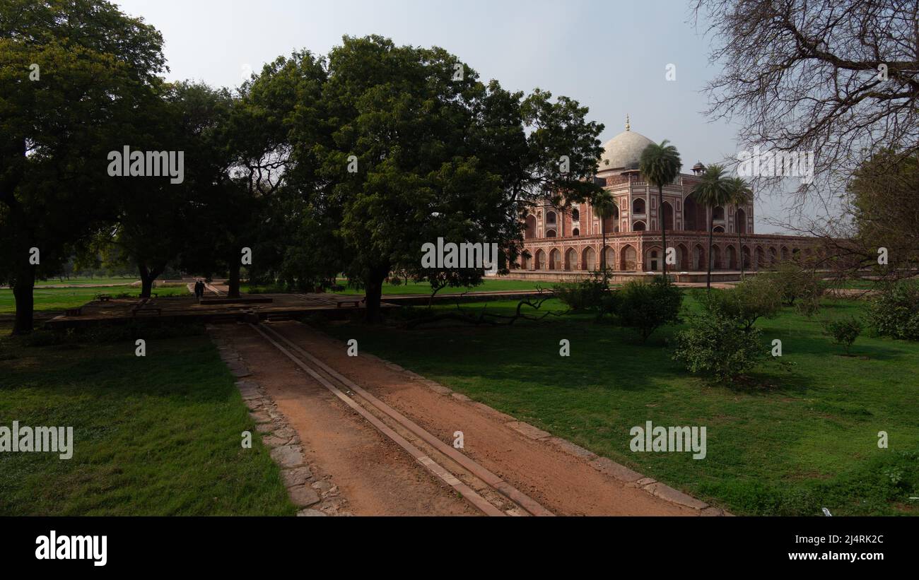 The garden tomb of Humayun also known as Maqbara-e-Humayun located in ...