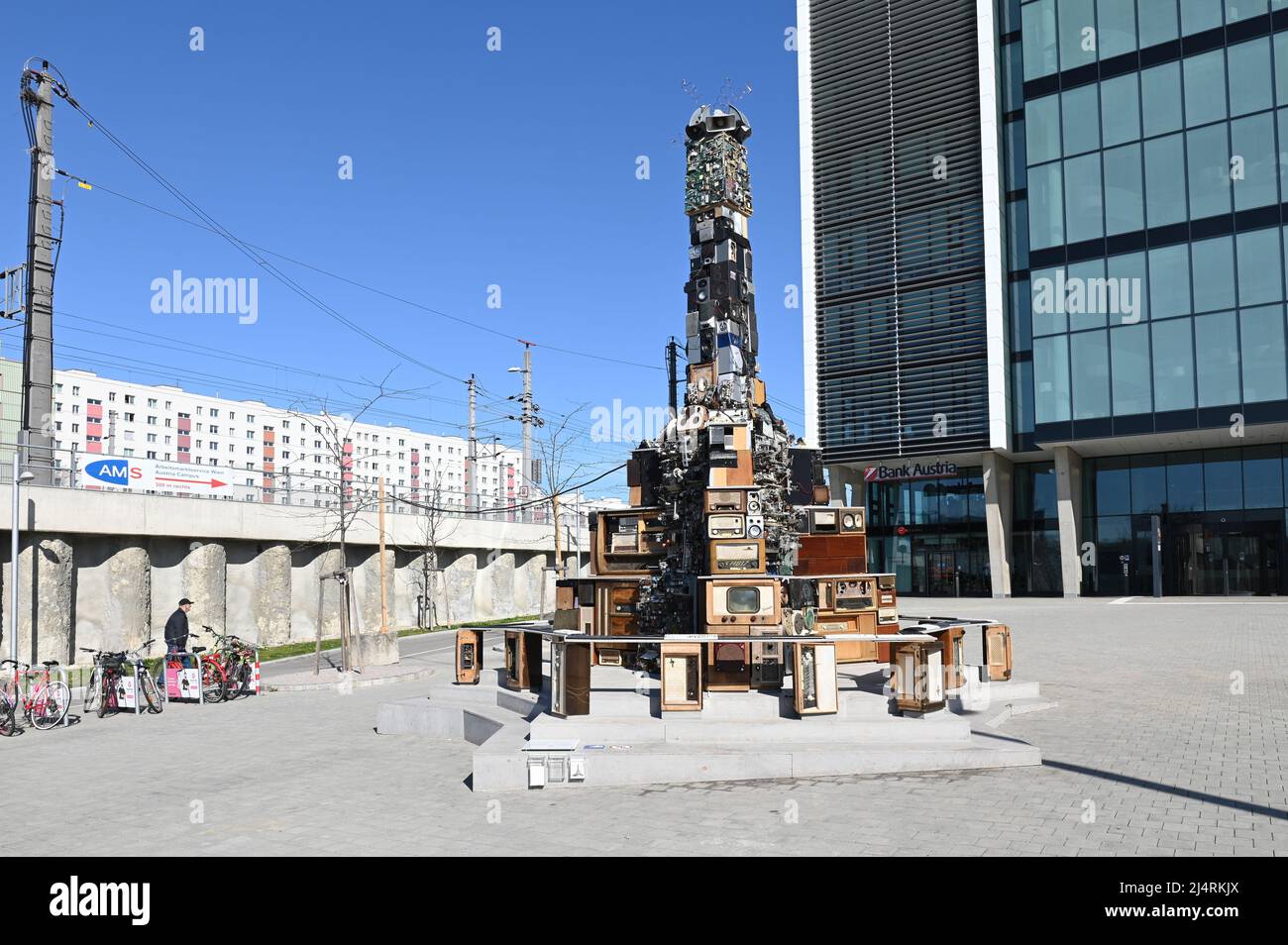 Vienna, Austria. STREAMERS – a COVID Sculpture. An interactive ...