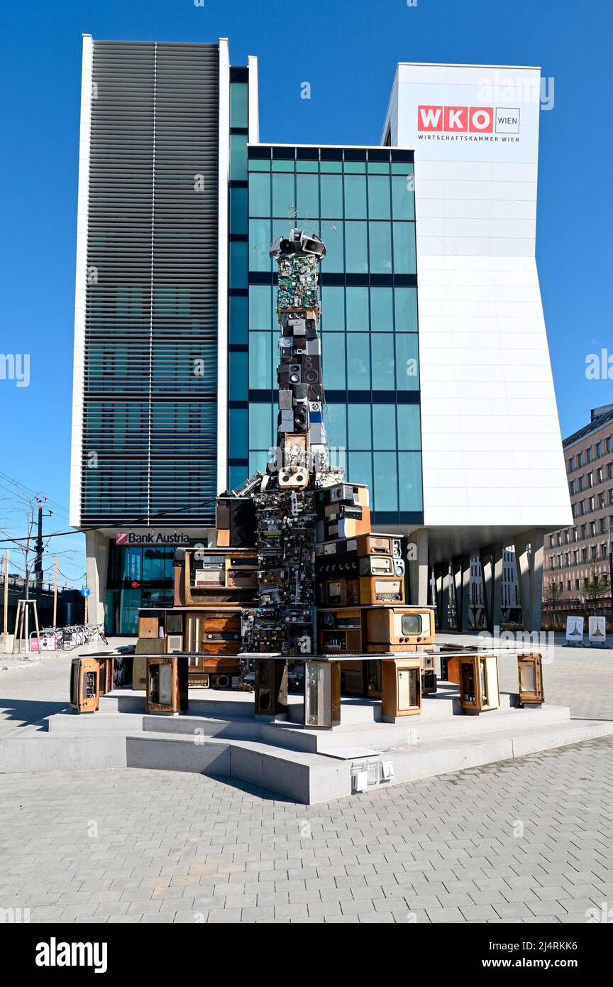 Vienna, Austria. STREAMERS – a COVID Sculpture. An interactive ...