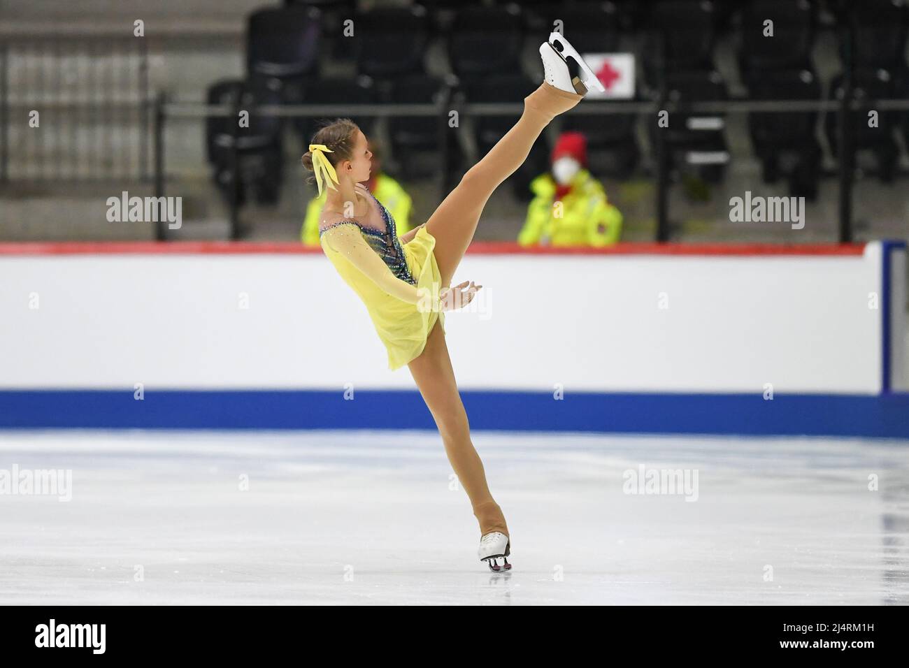 Mariia SENIUK (ISR), during Women Free Skating, at the ISU World Junior ...
