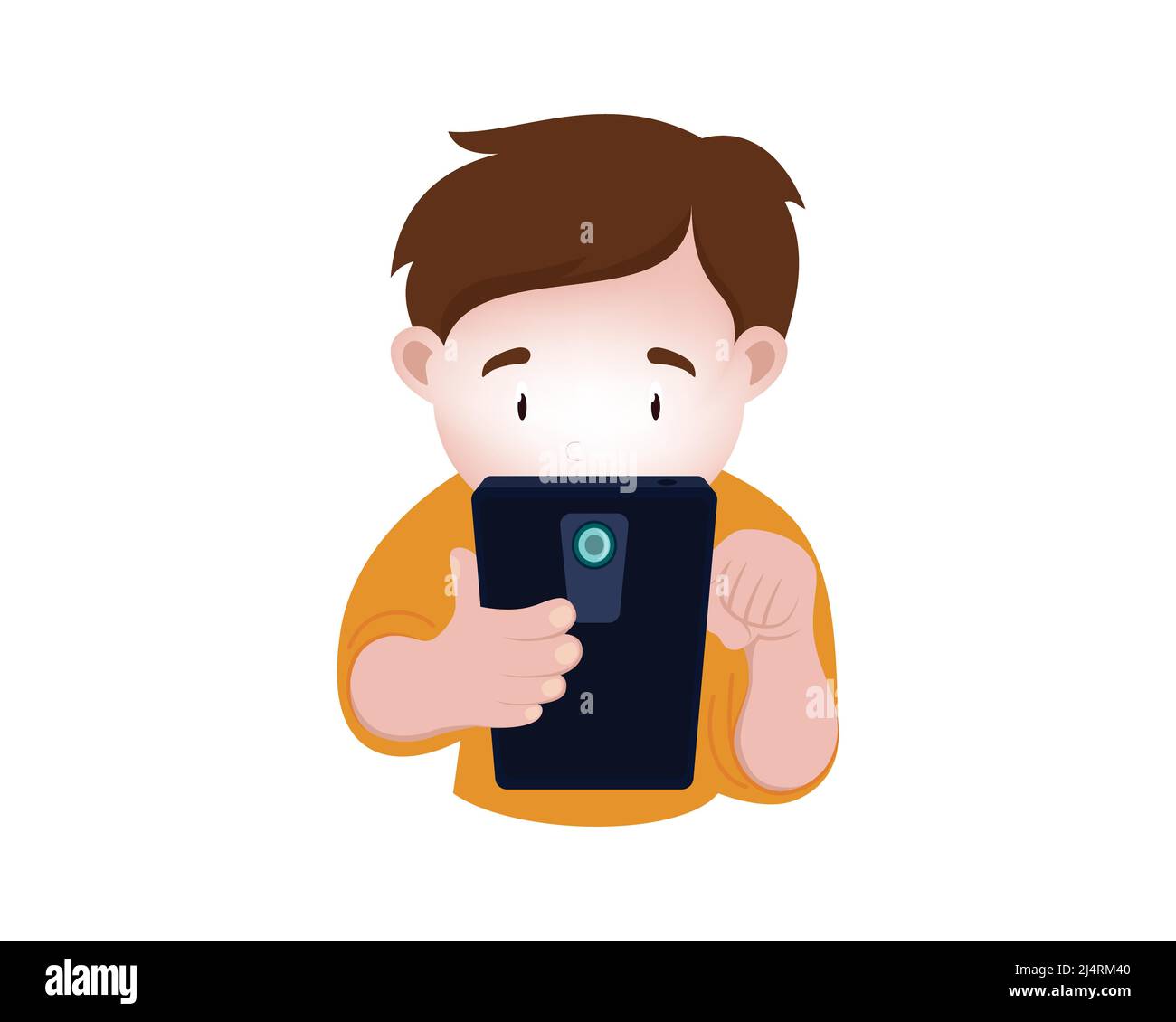Teen and smartphone Stock Vector Images - Alamy