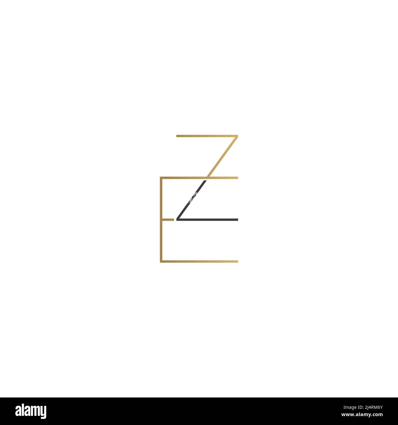 Alphabet Initials logo EZ, ZE, E and Z Stock Vector Image & Art - Alamy