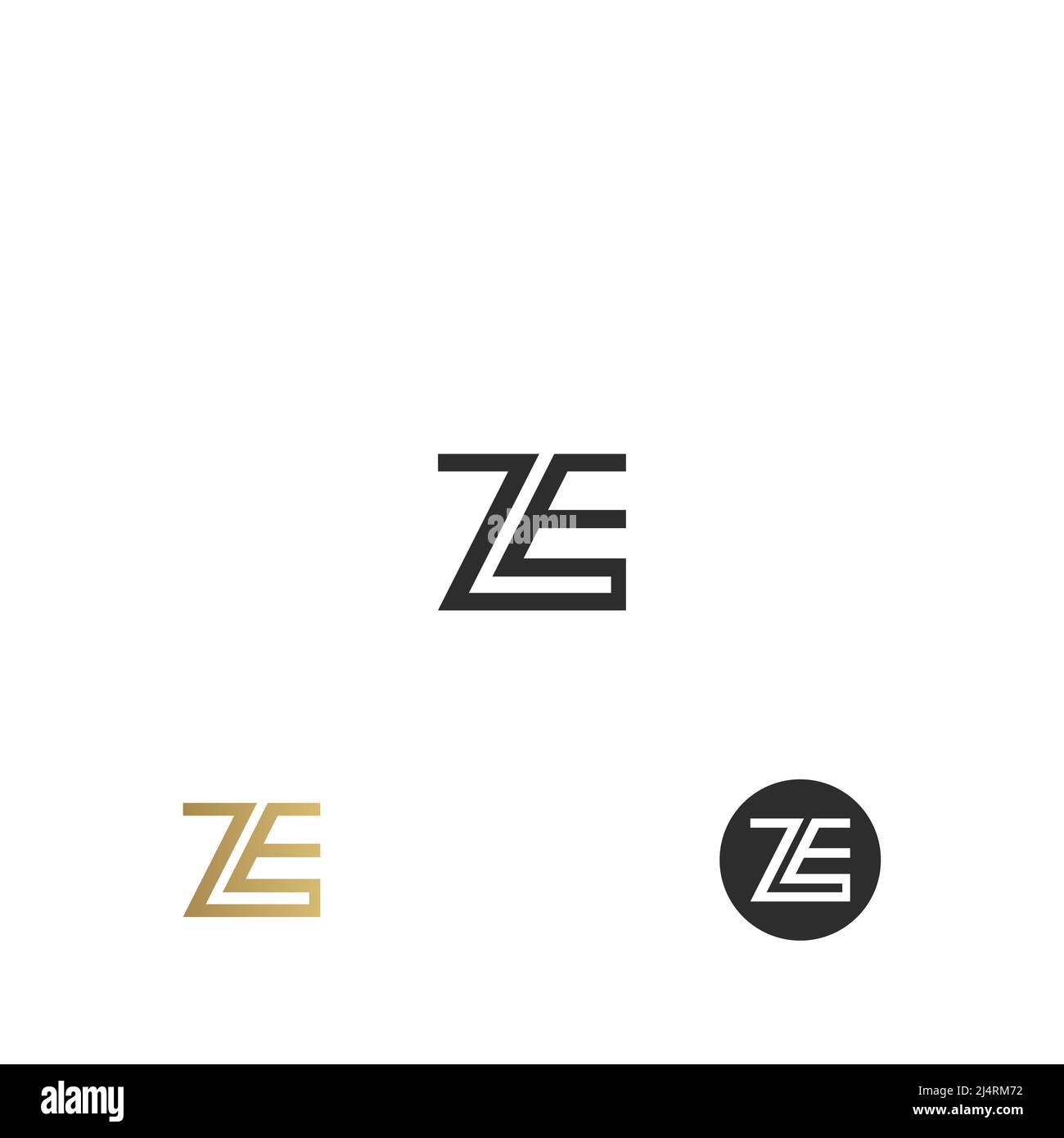 Alphabet Initials logo EZ, ZE, E and Z Stock Vector Image & Art - Alamy
