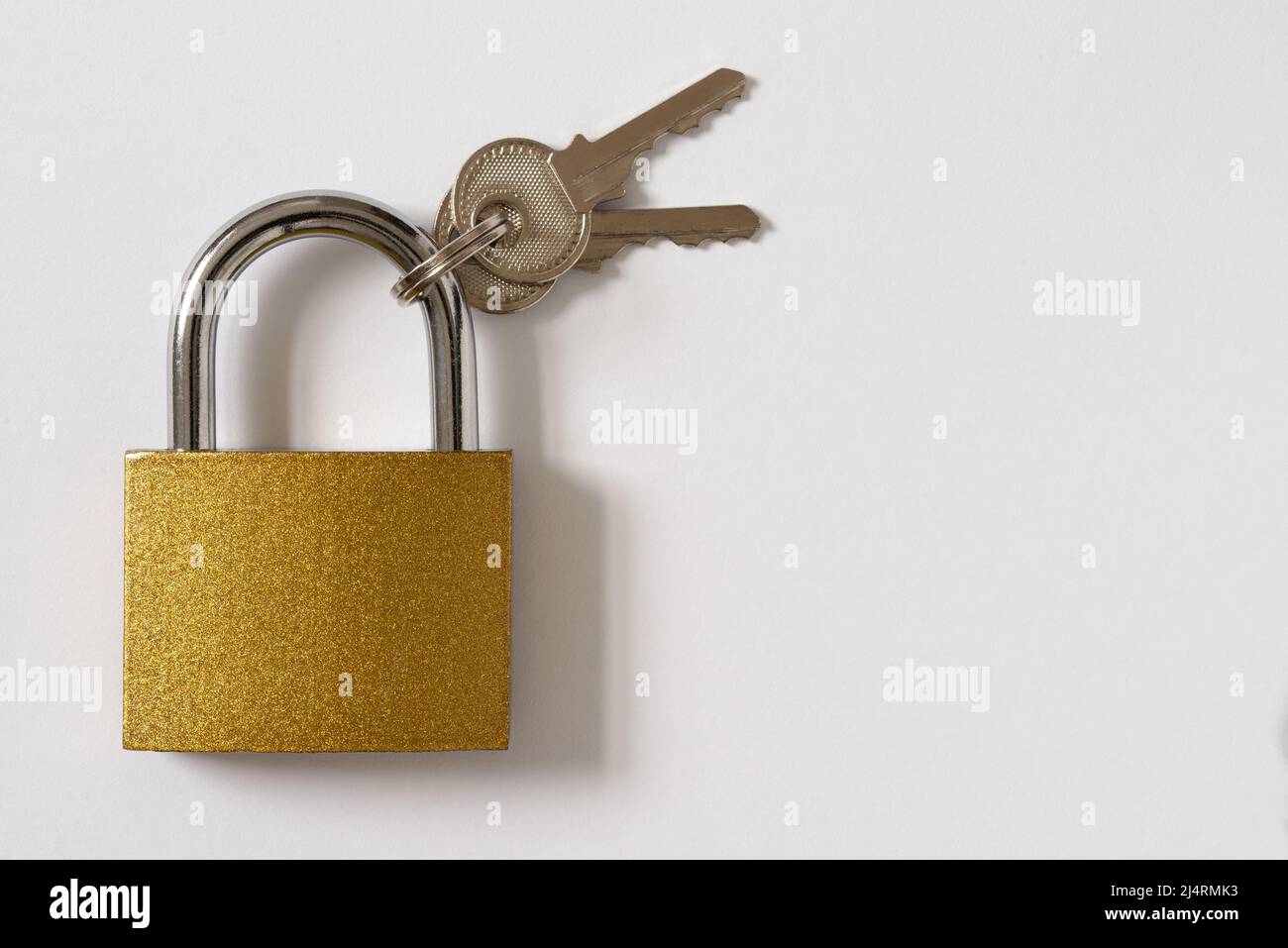 Padlock with Keys Stock Photo - Alamy