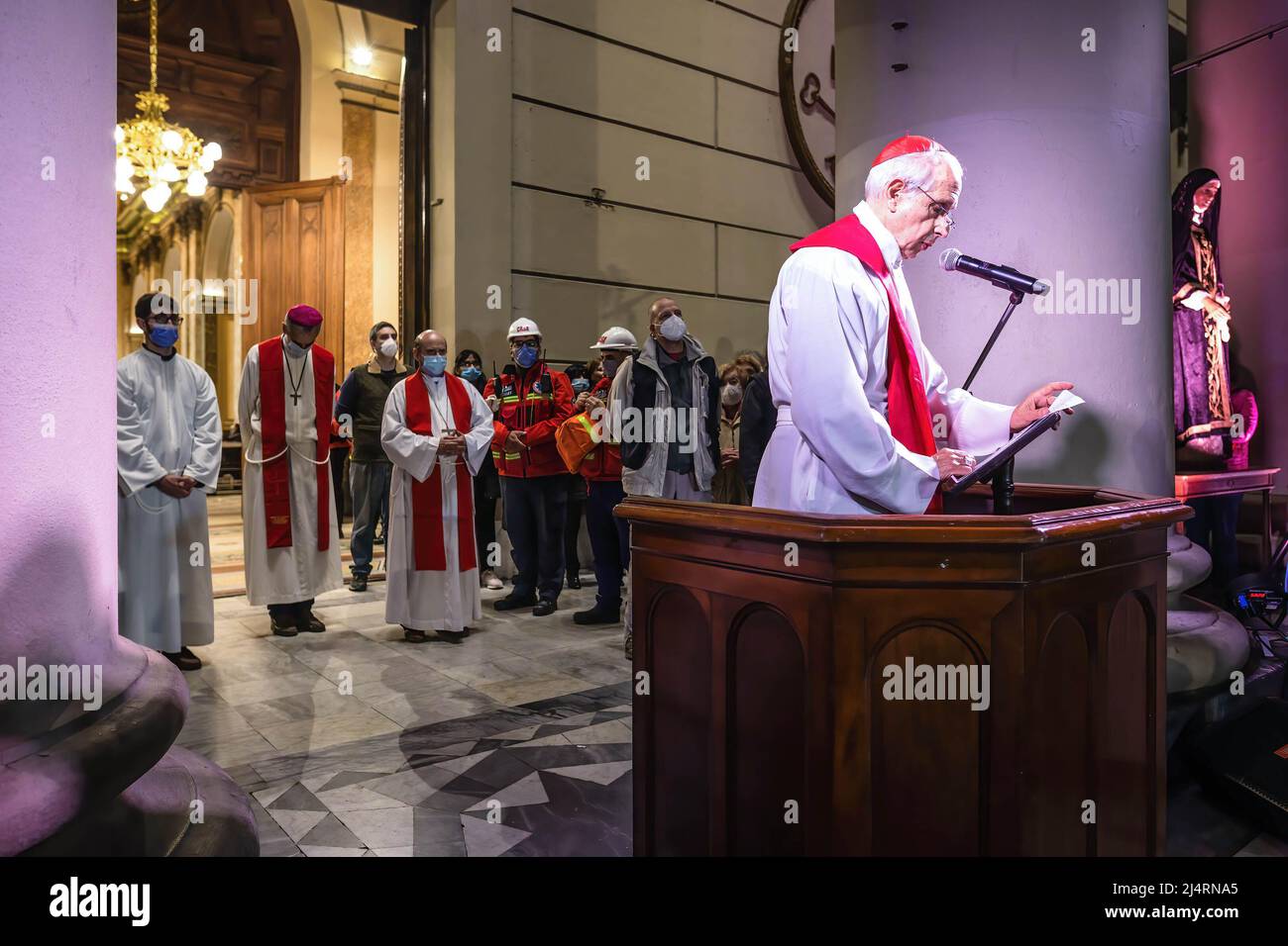 The Cardinal and Archbishop of Buenos Aires, Mario Aurelio Poli, gives ...