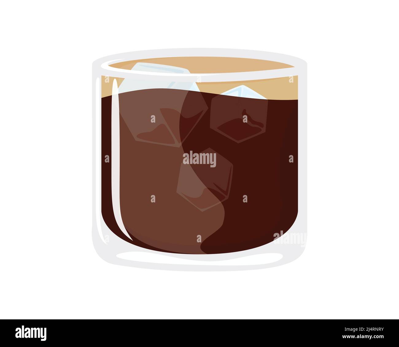 Detailed Cold Brew Together with Glass Illustration Vector Stock Vector ...
