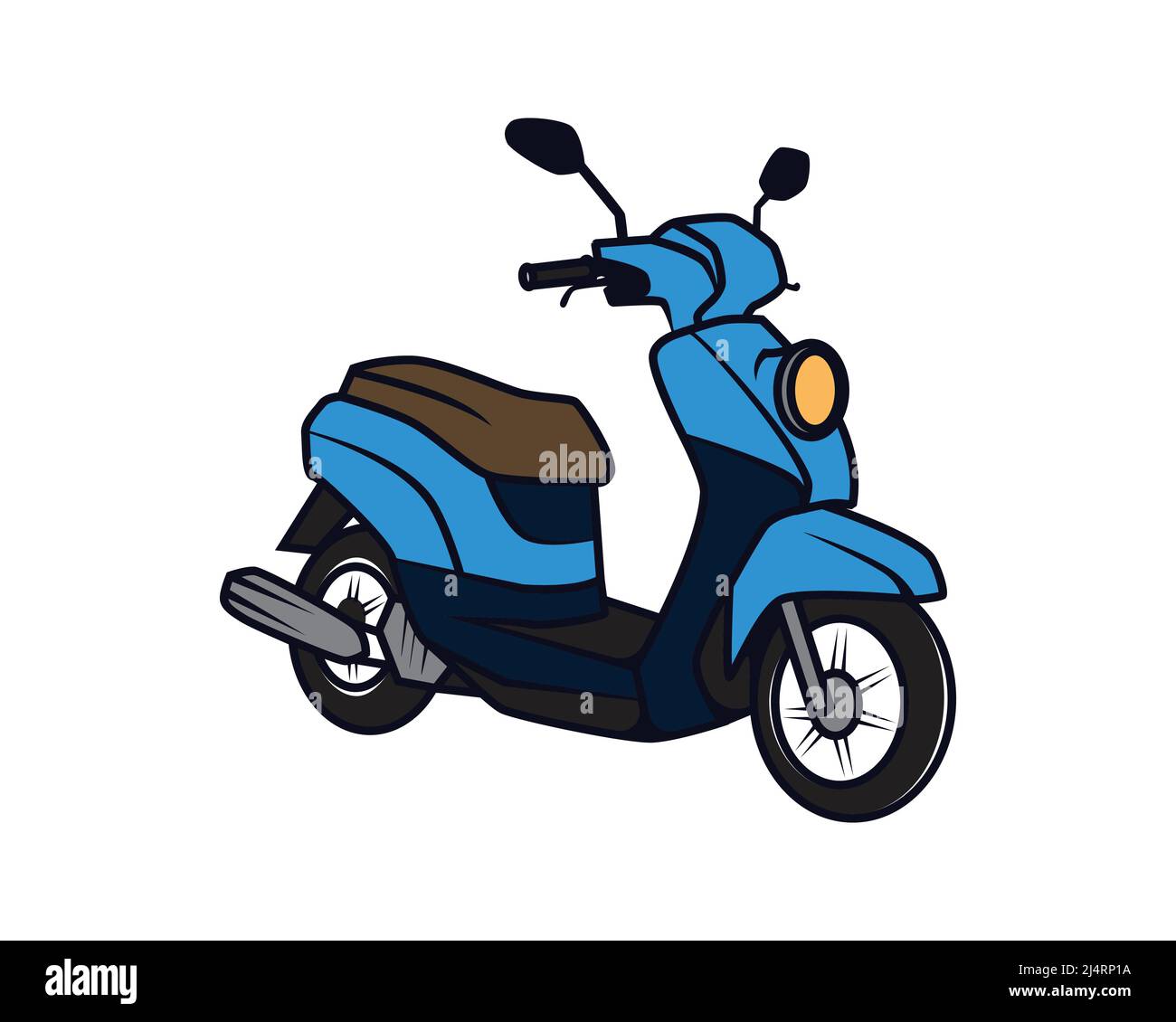 Modern Vehicle Scooter Illustration Vector Stock Vector Image & Art - Alamy