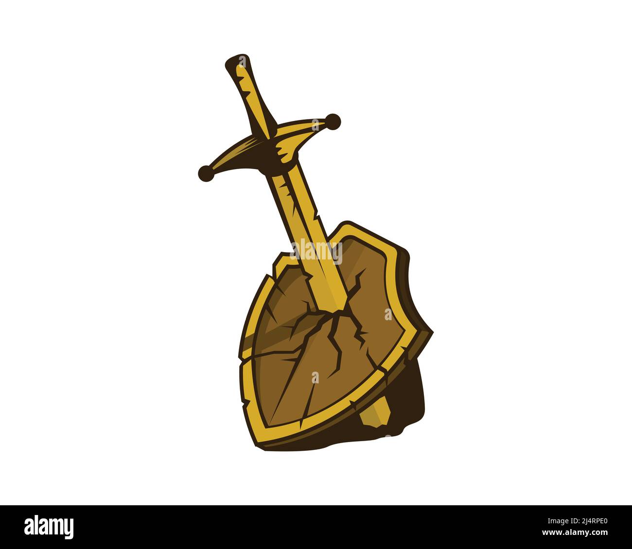 Breaking the sword Stock Vector Images - Alamy