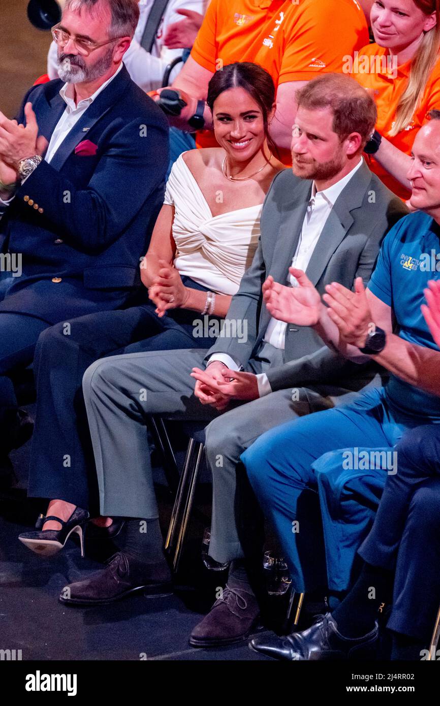 THE HAGUE - The Duke and Duchess of Sussex, Prince Harry and his wife ...