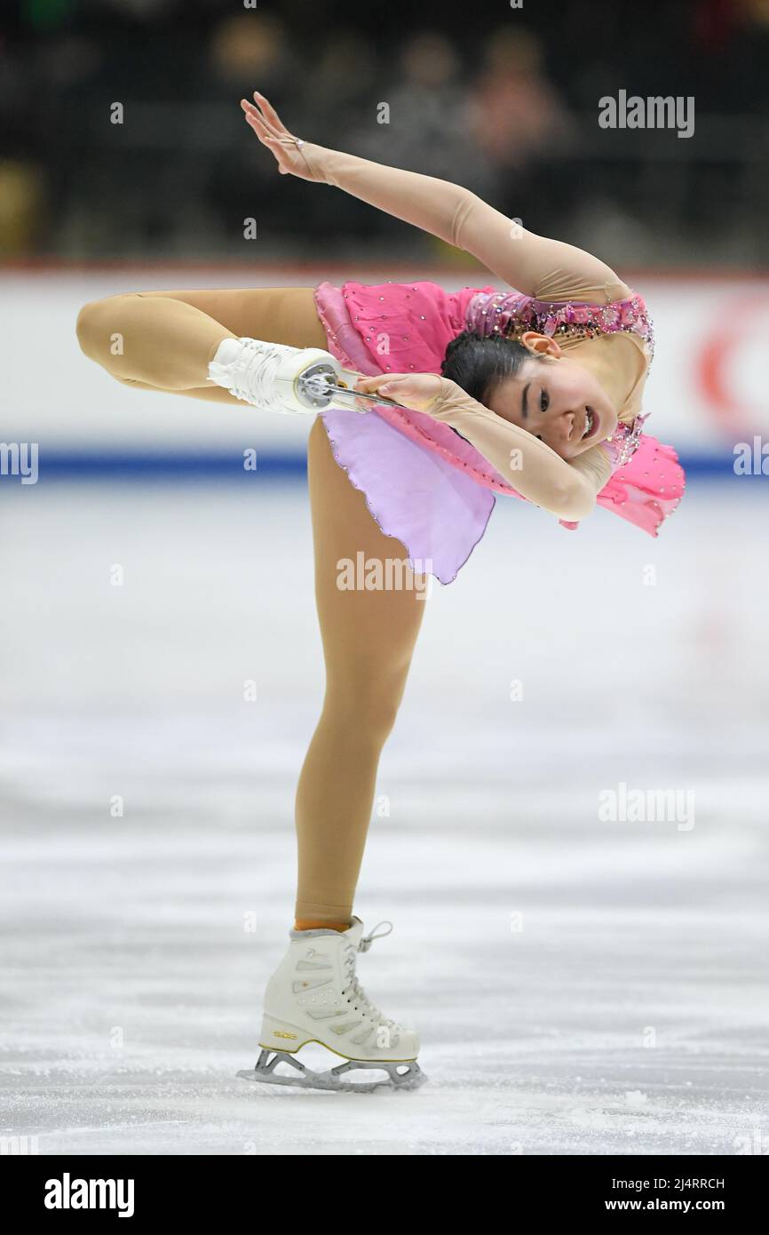Clare SEO (USA), during Women Free Skating, at the ISU World Junior ...