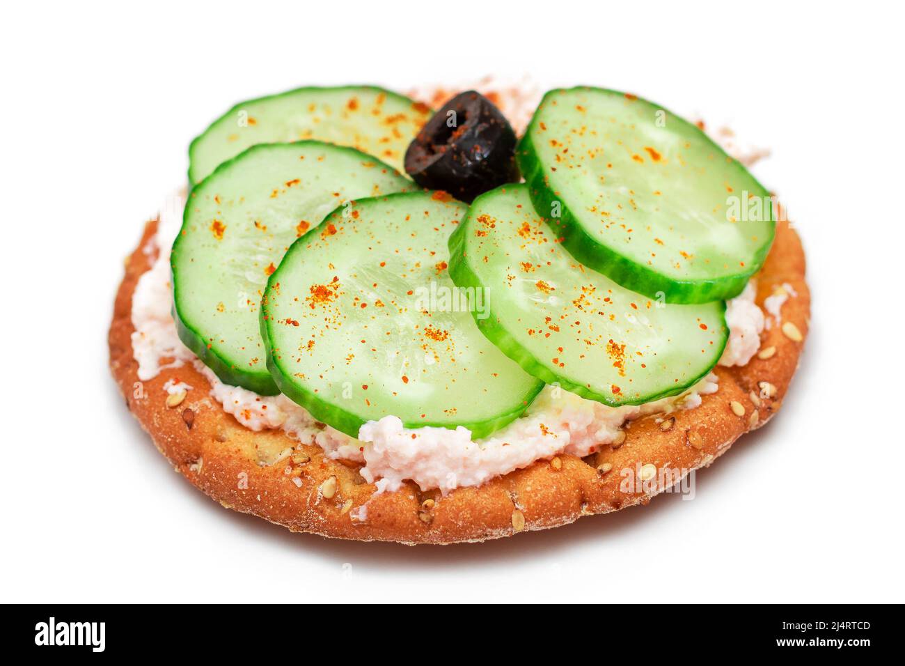 Tasty cracker sandwiches cream Cut Out Stock Images & Pictures - Alamy