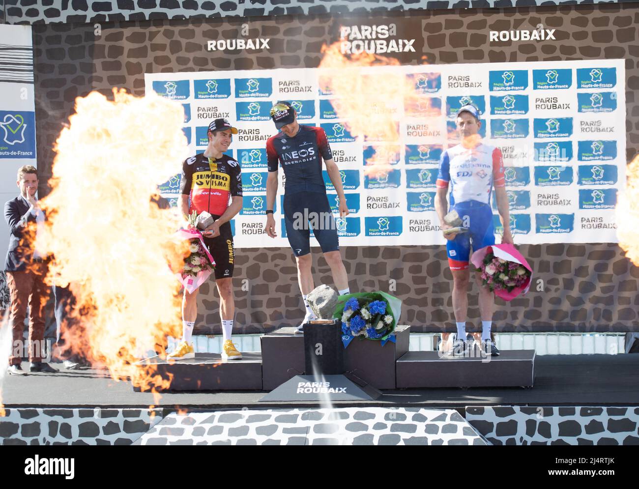 Paris roubaix podium hi-res stock photography and images - Alamy