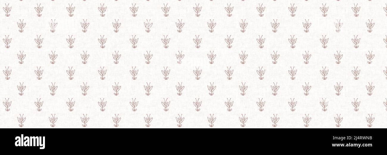 Gender neutral foliage leaf seamless raster border. Simple whimsical 2 ...