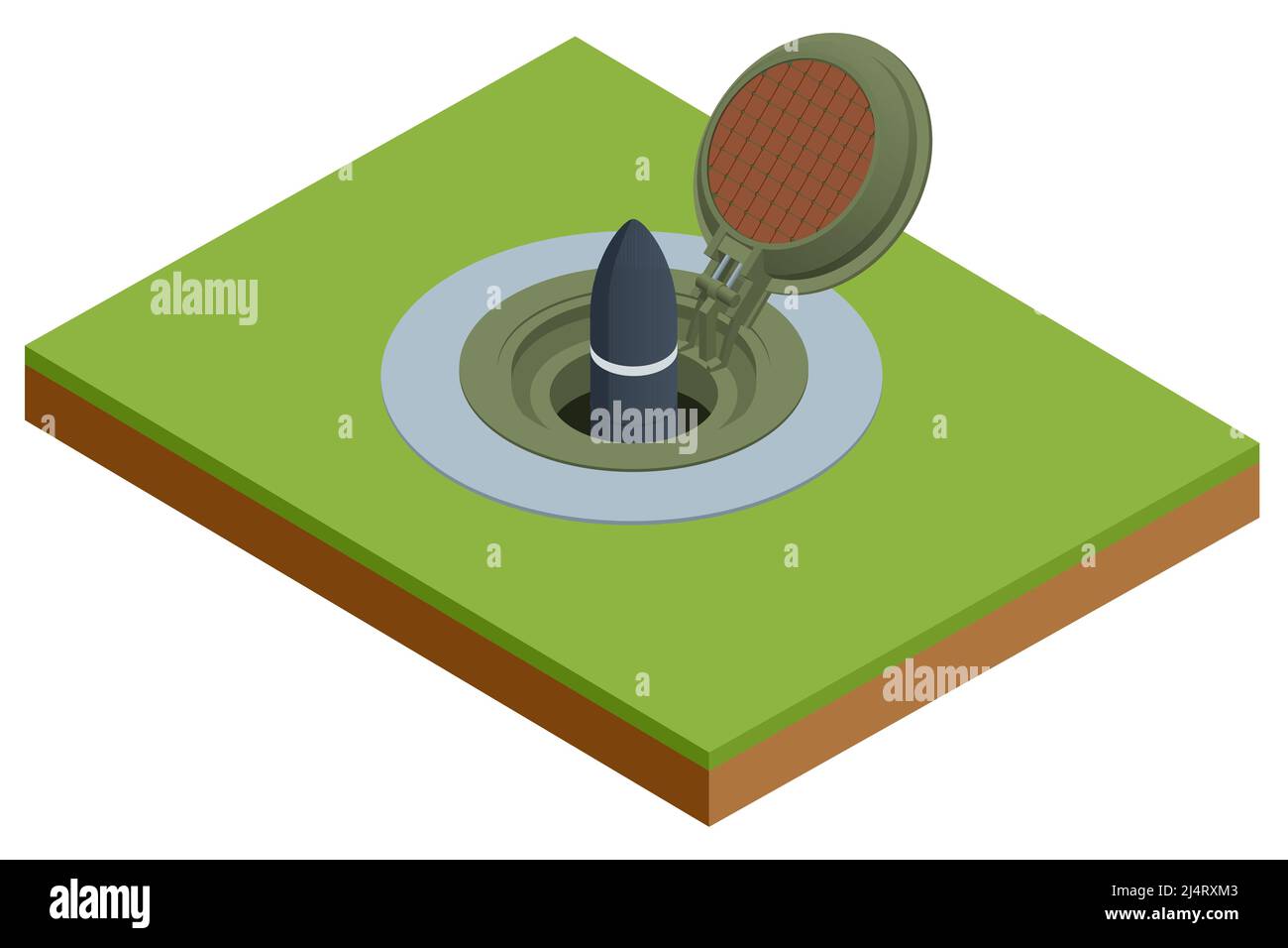 Nuclear missile silo Stock Vector Images - Alamy