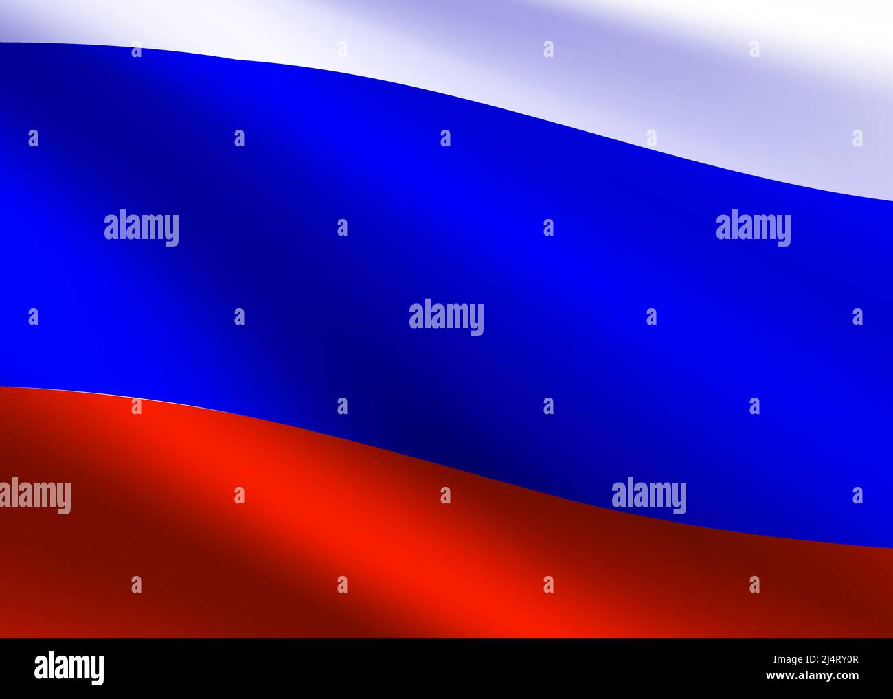 Russian flag, tricolor. Banner in white, red, and blue colors Vector ...