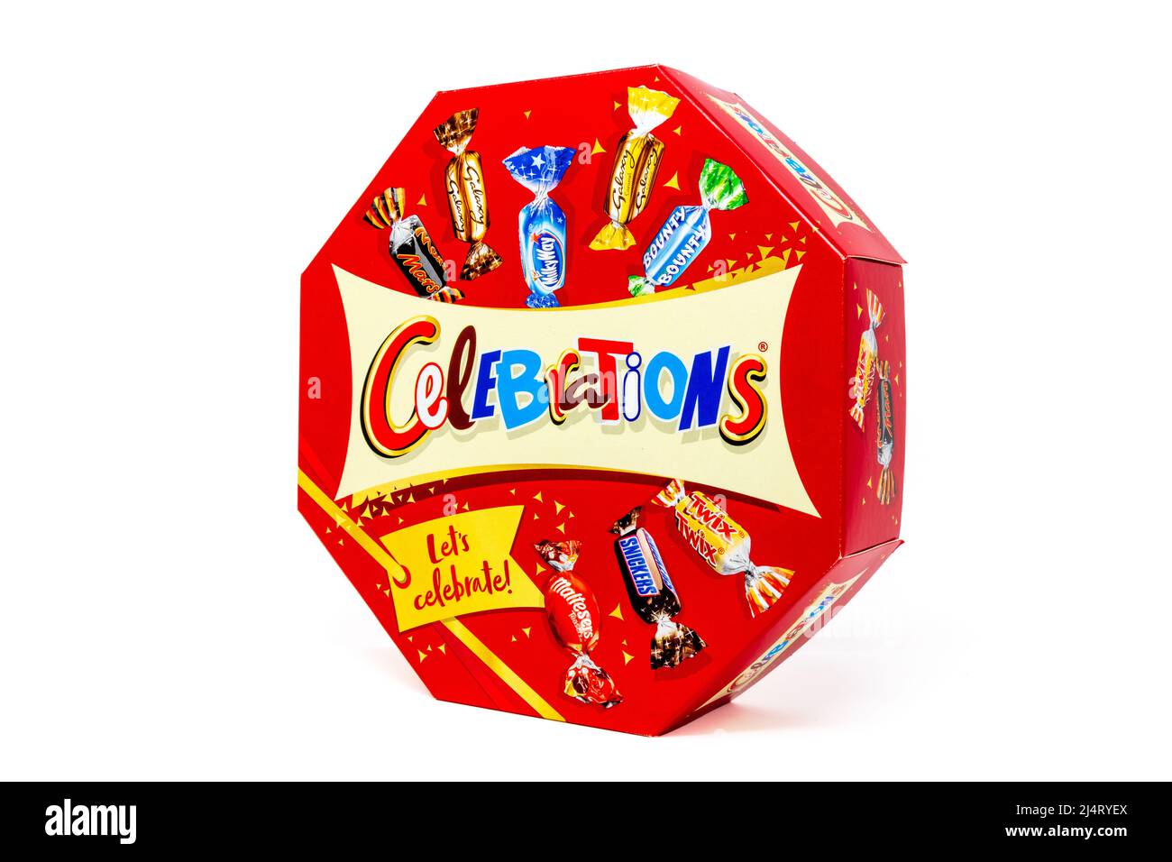 Celebrations Centerpiece Gift Box Stock Photo - Alamy