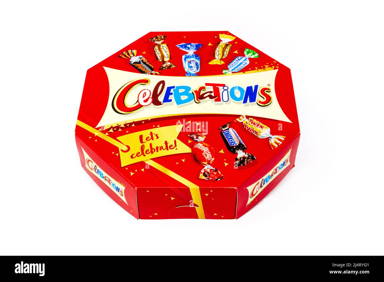 Celebrations Centerpiece Gift Box Stock Photo - Alamy