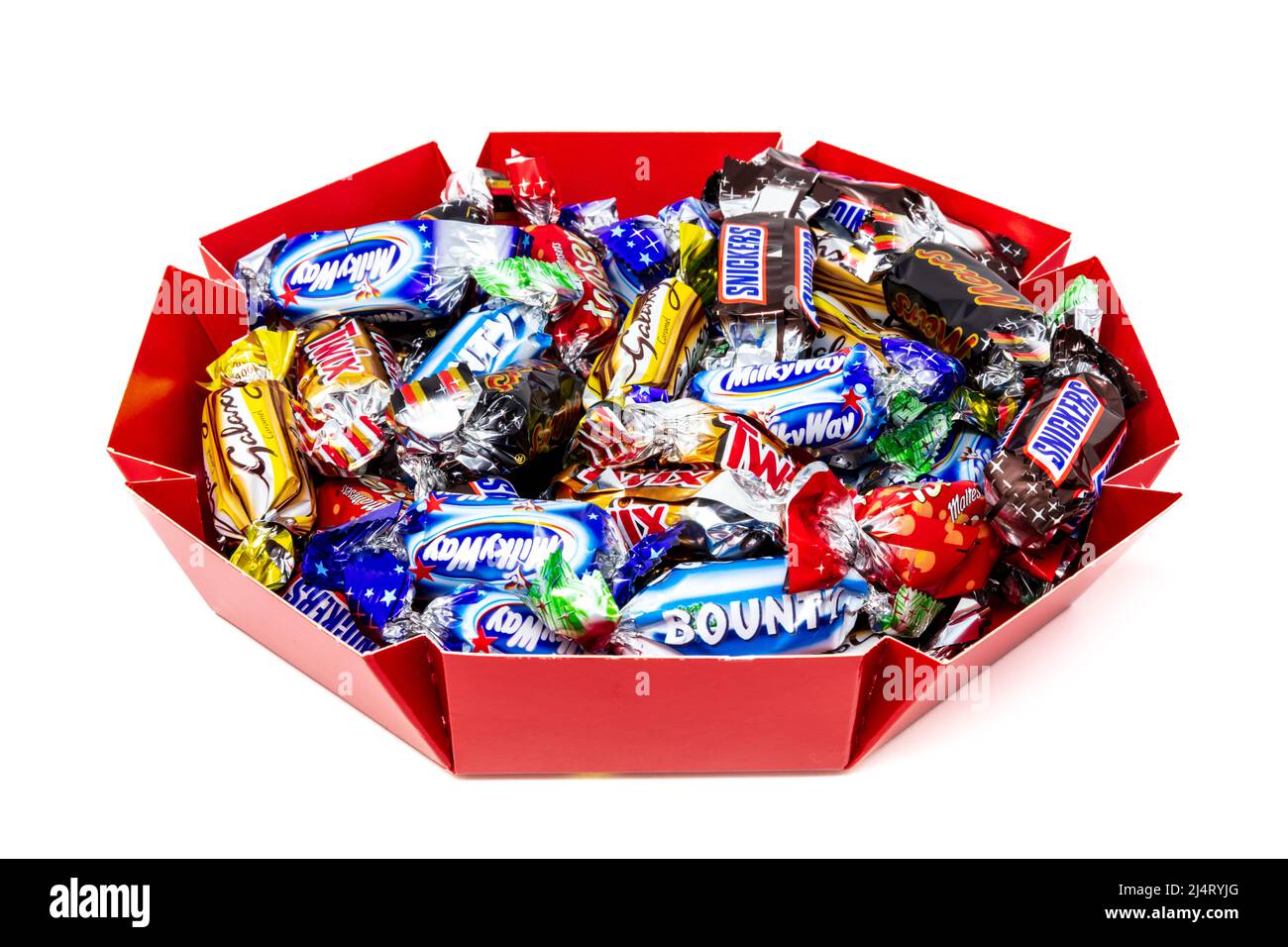 Celebrations Centerpiece Gift Box Stock Photo - Alamy