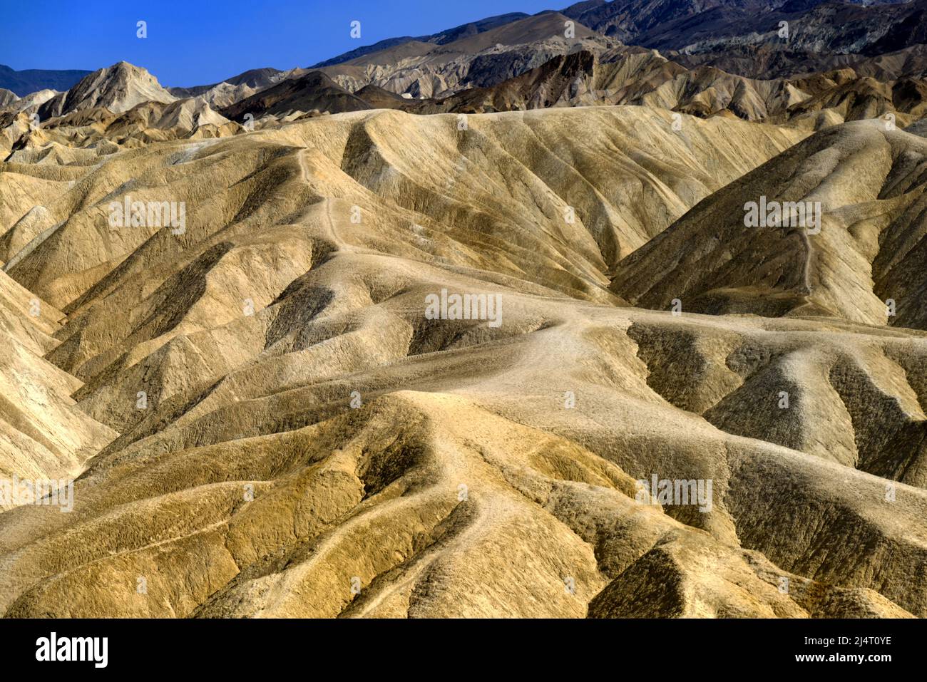 Death Valley - Zabriskie Point Undulating Terrain Stock Photo - Alamy