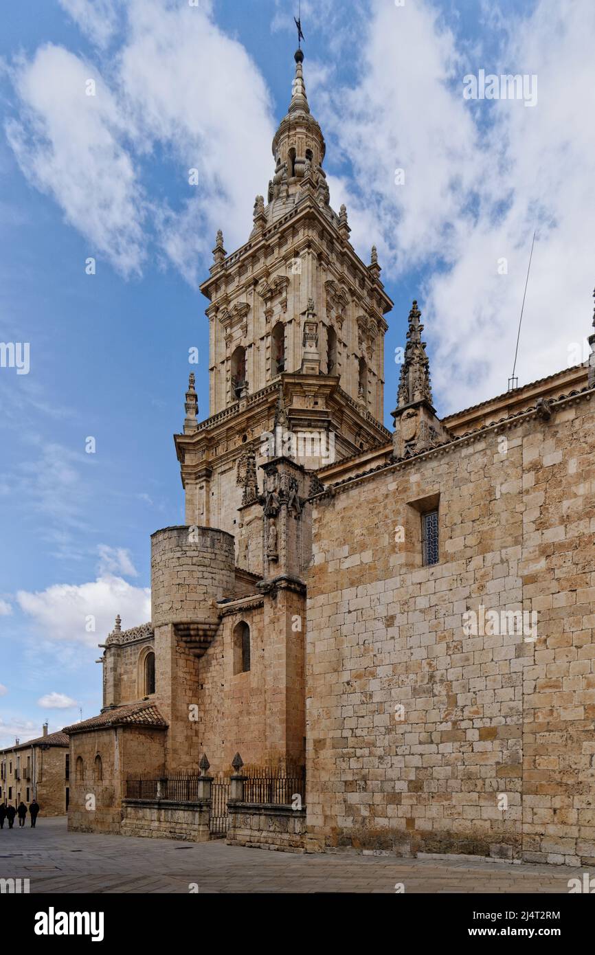 Cathedral of the assumption of el burgo de osma hi-res stock ...