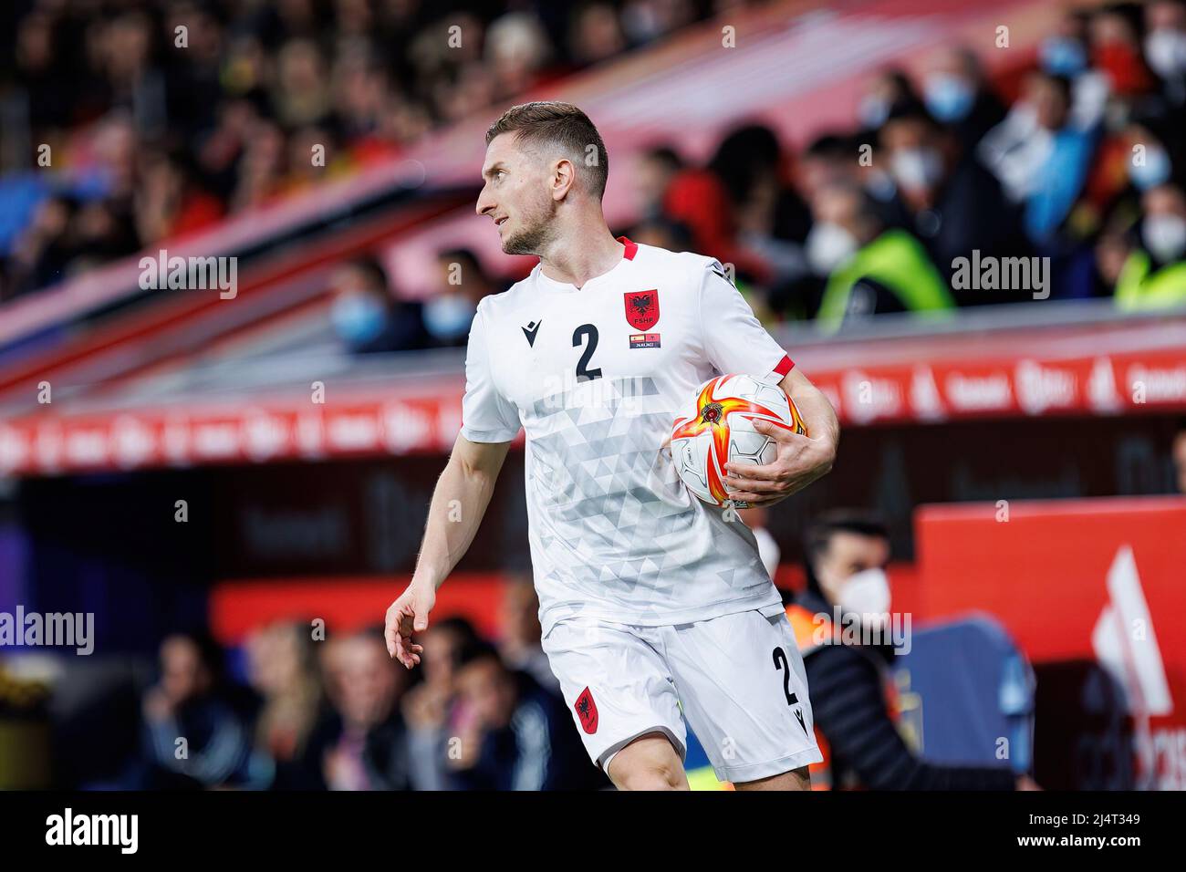 BARCELONA - MAR 26: Balliu in action during the International Friendly ...