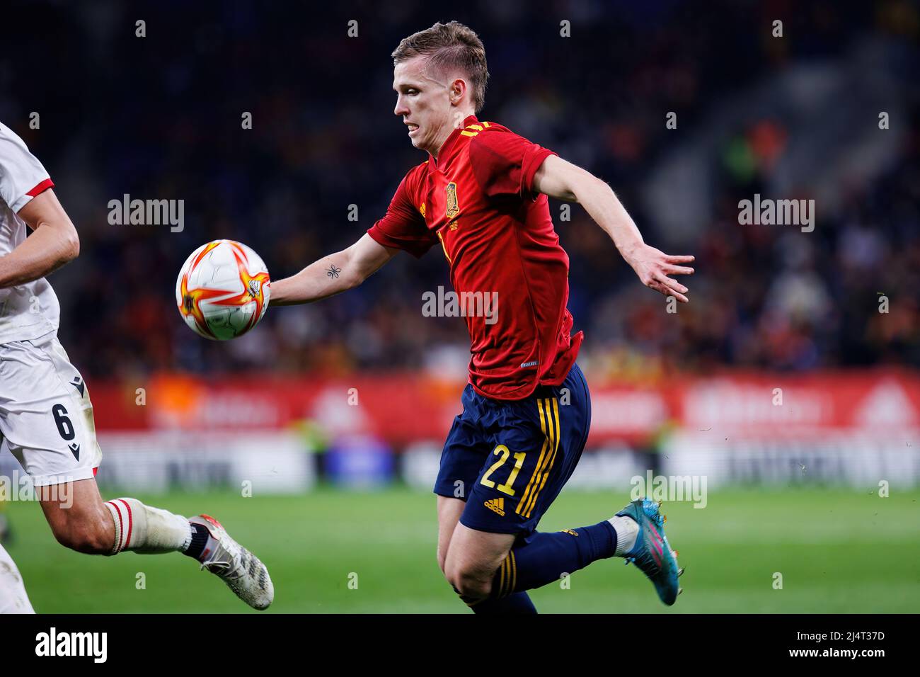 BARCELONA - MAR 26: Dani Olmo in action during the International ...