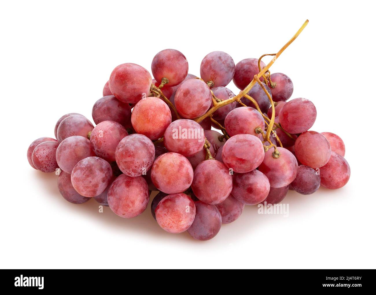 red grape path isolated on white Stock Photo - Alamy