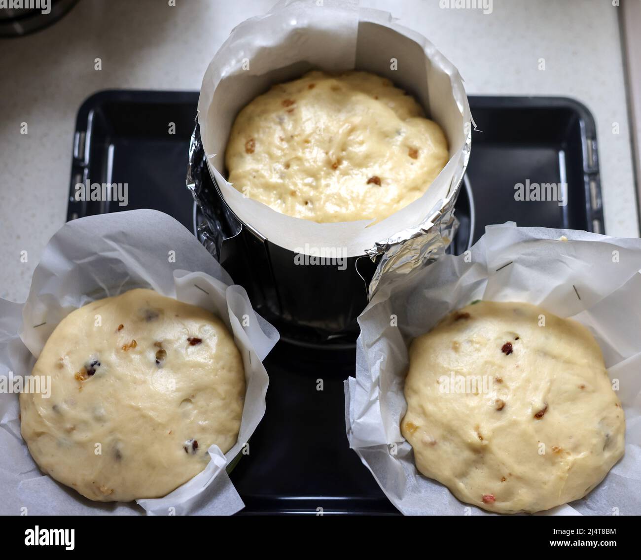 Traditional Ukrainian Easter Cake Kulich or Orthodox Christian Easter ...