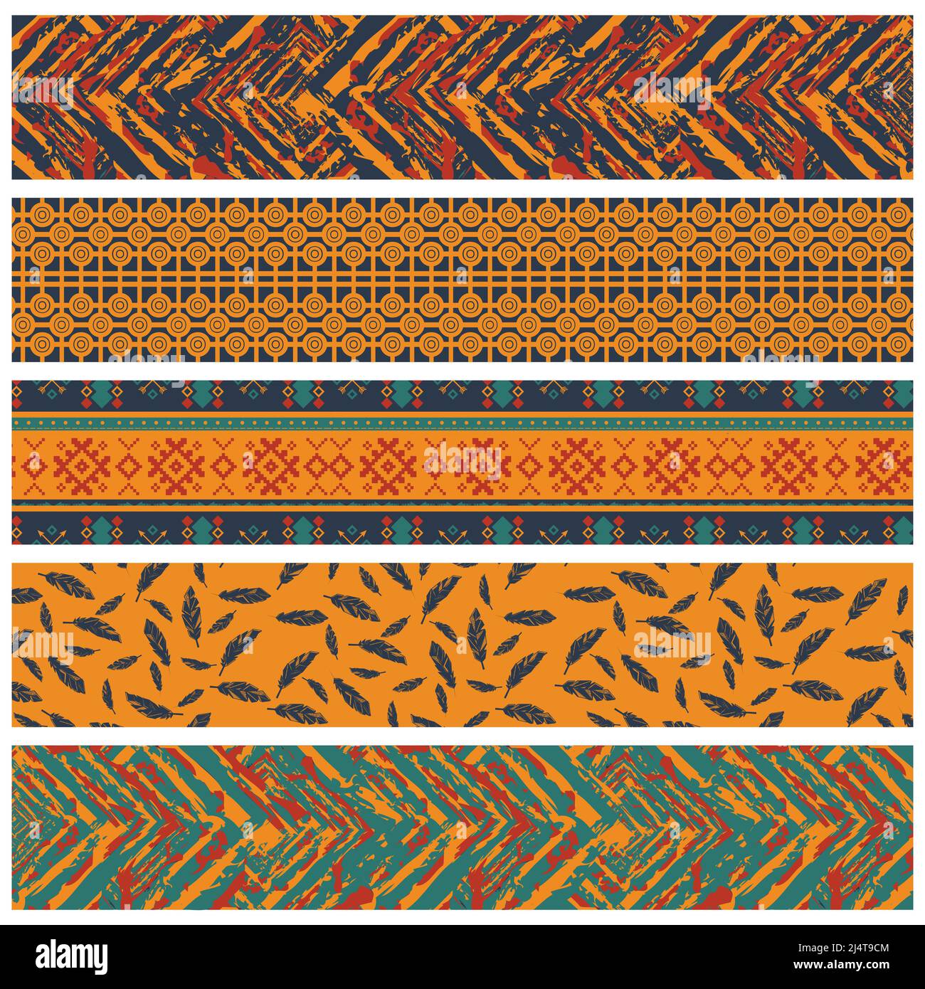 Boho tribal banners set Stock Vector Image & Art - Alamy
