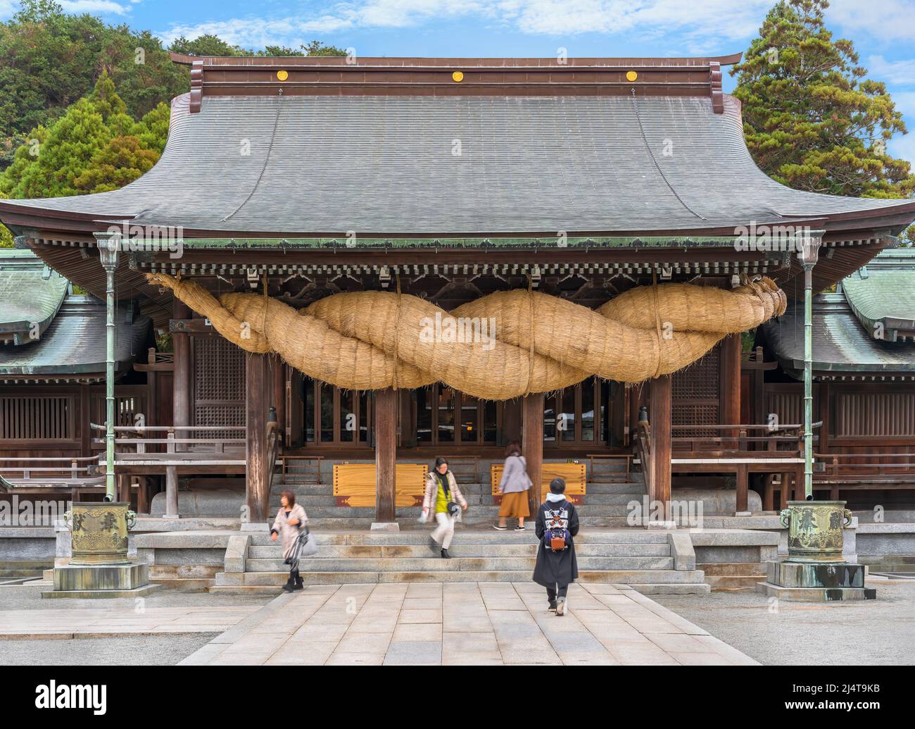 tokyo, japan - december 08 2021: Impressive shinto sacred decoration ...
