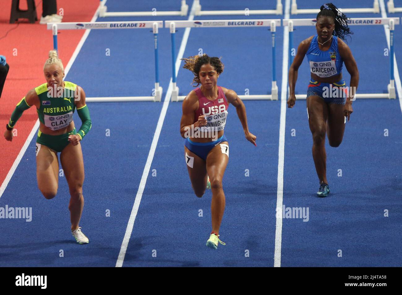 Liz CLAY of Australie , Gabriele CUNNINGHAM of USA and Maribel Vanessa ...