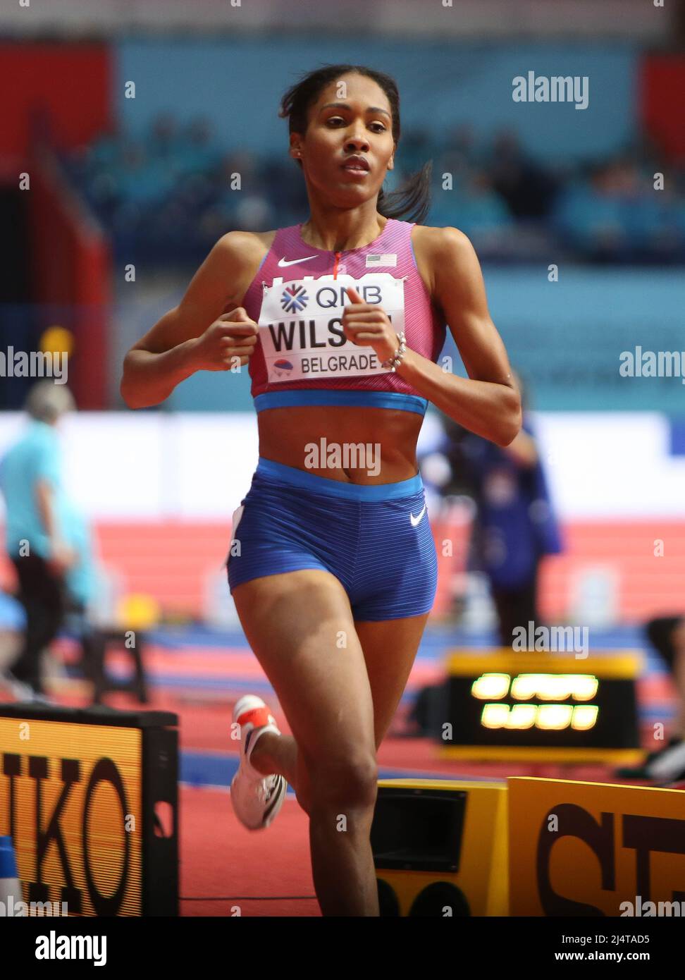 Ajee WILSON of USA Heats 800 M Women during the World Athletics Indoor ...