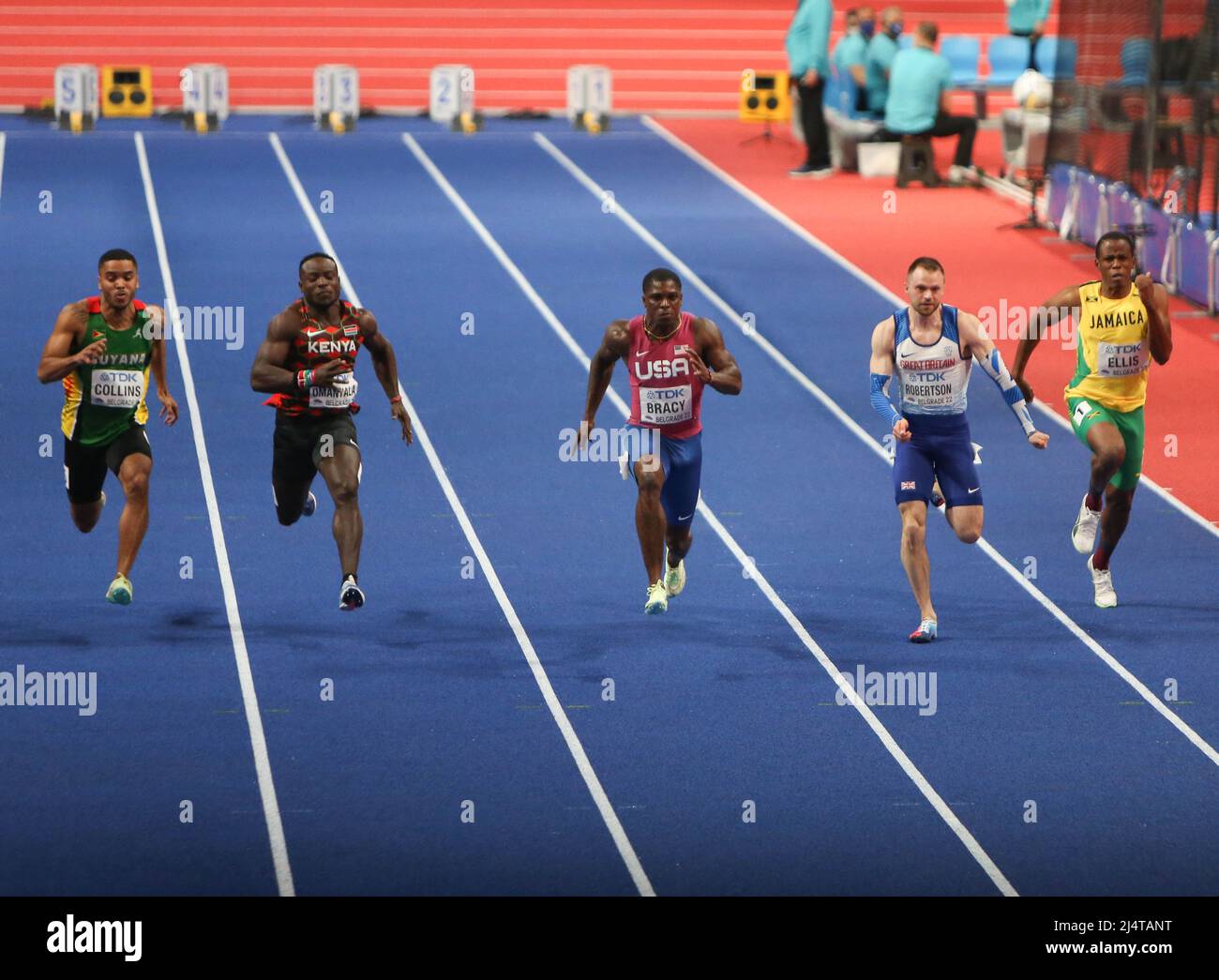 Travis COLLINS of Guyane , Ferdinand OMANYALA of Kenya , Marvin BRACY ...