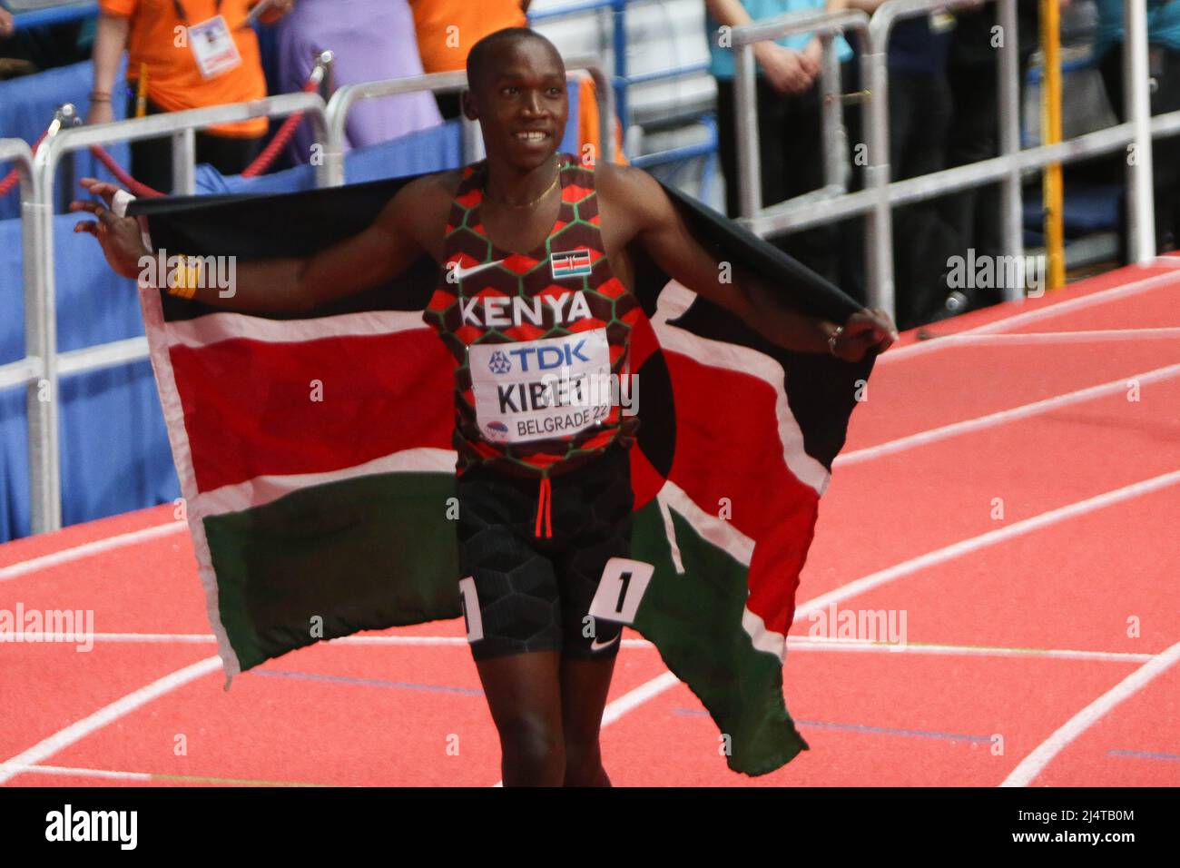 Noah KIBET of Kenya Finale 800 M Men during the World Athletics Indoor Championships 2022 on ...