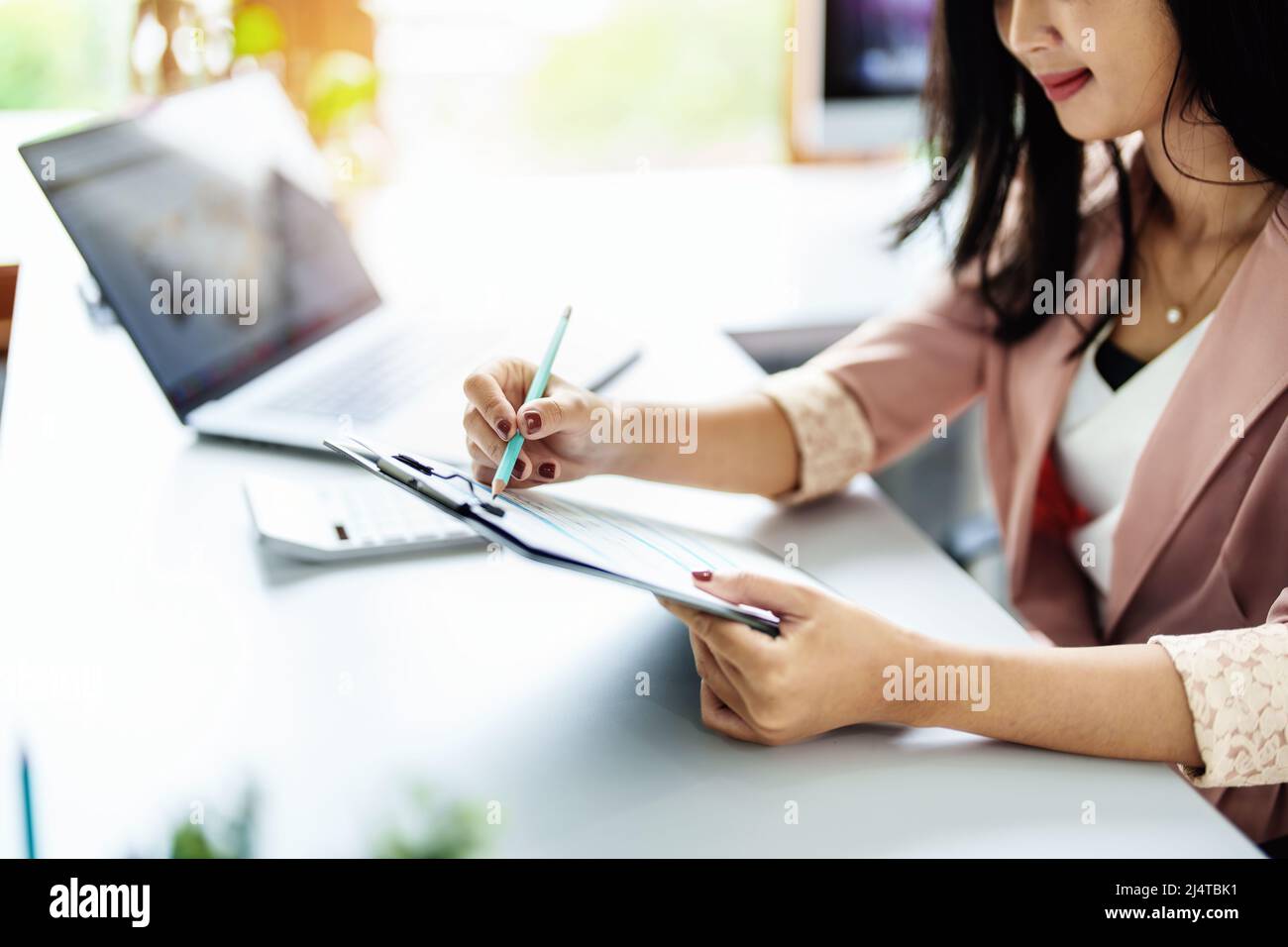 data analysis, plan, marketing, accounting, audit, Portrait of asian ...