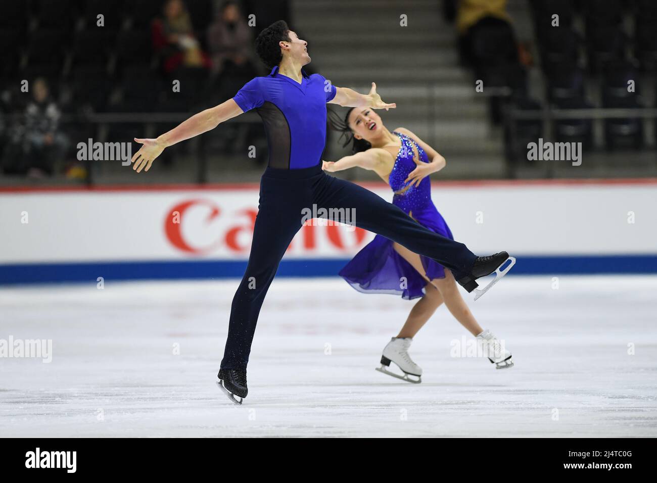 Angela LING & Caleb WEIN (USA), during Ice Dance Free Dance, at the ISU ...