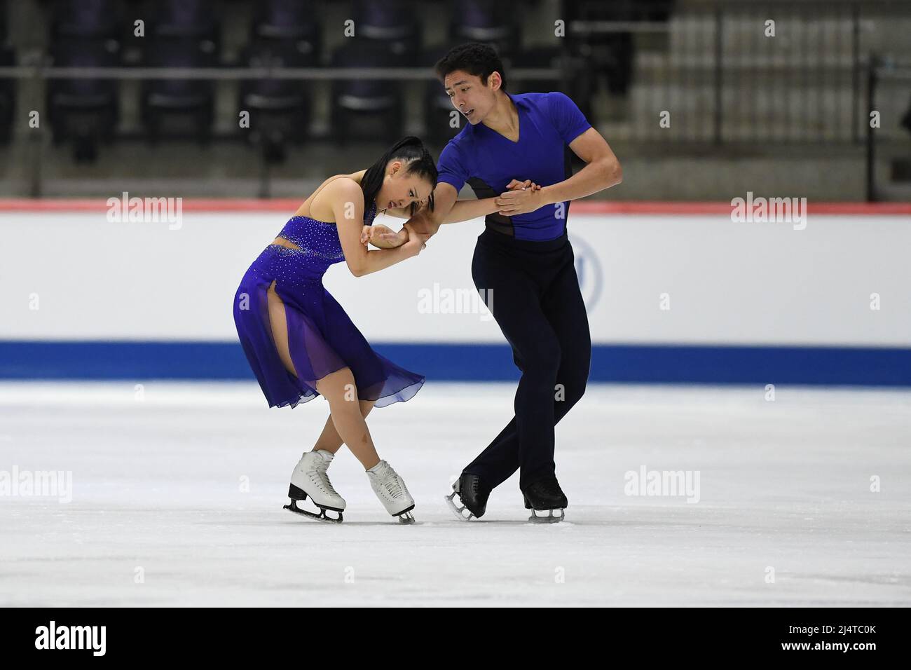 Angela LING & Caleb WEIN (USA), during Ice Dance Free Dance, at the ISU ...