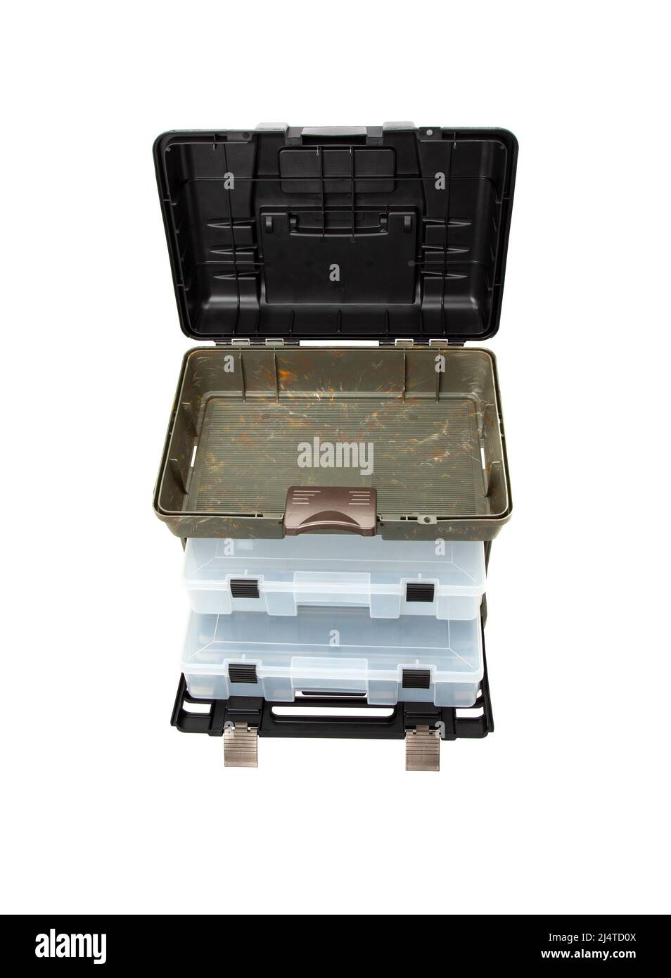 Portable plastic container with opening lid and additional sliding ...