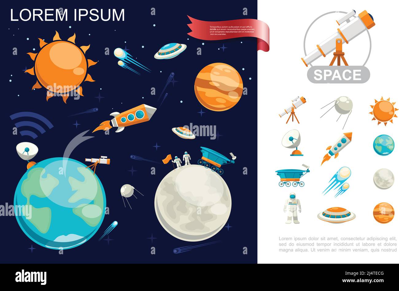 Astronauts mars vehicle Stock Vector Images - Alamy