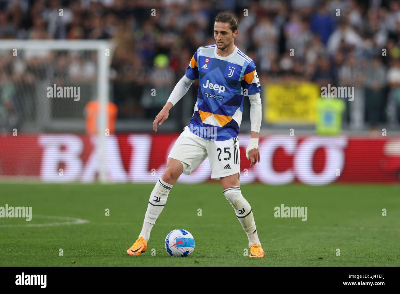 Turin, Italy, 16th April 2022. Adrien Rabiot of Juventus during the ...