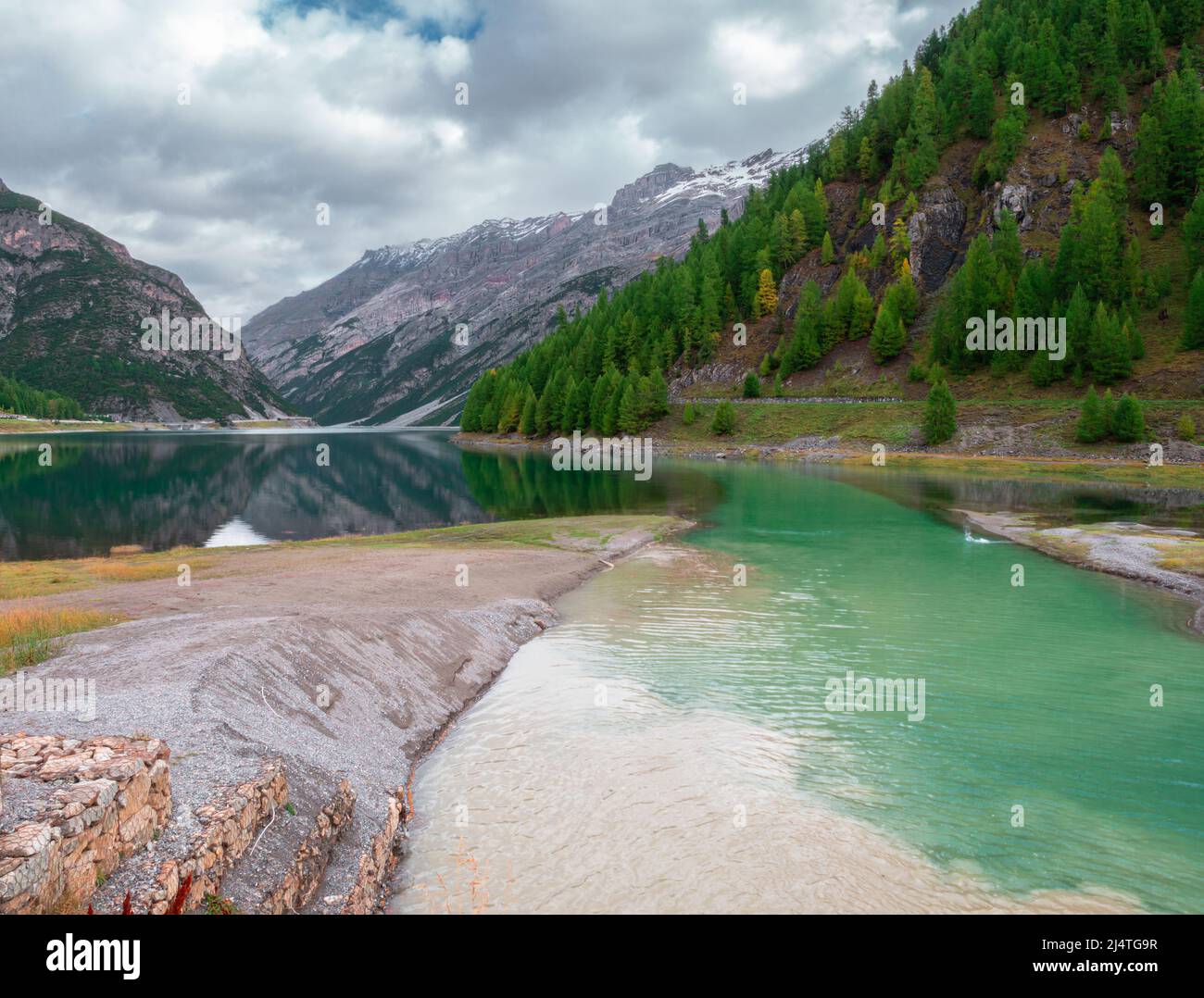 landscape of Livigno Stock Photo - Alamy