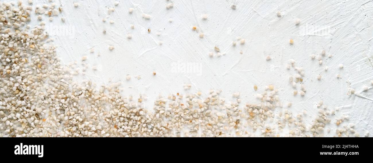 Panoramic sand background. Off white abstract banner, panorama with off ...